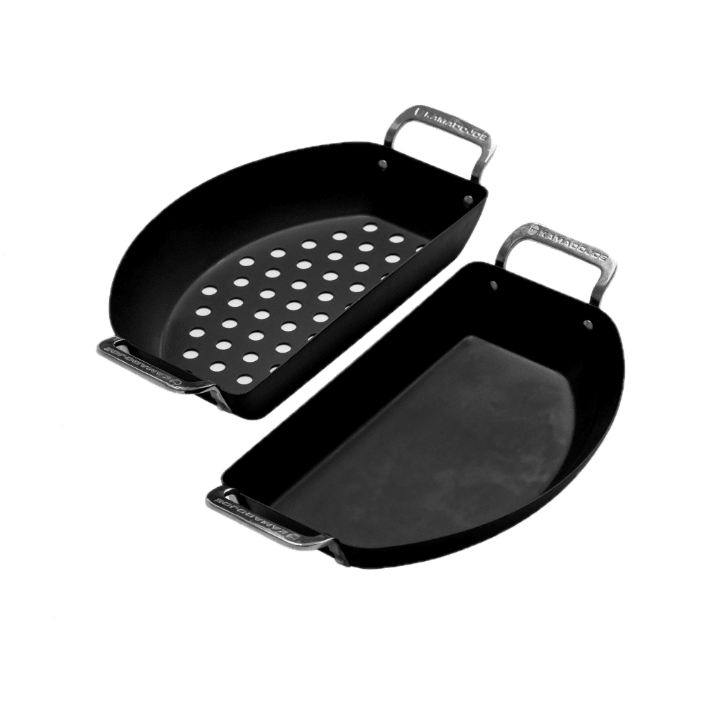 Kamado Joe karbon steel halve maan pannenset - Buiten.studio